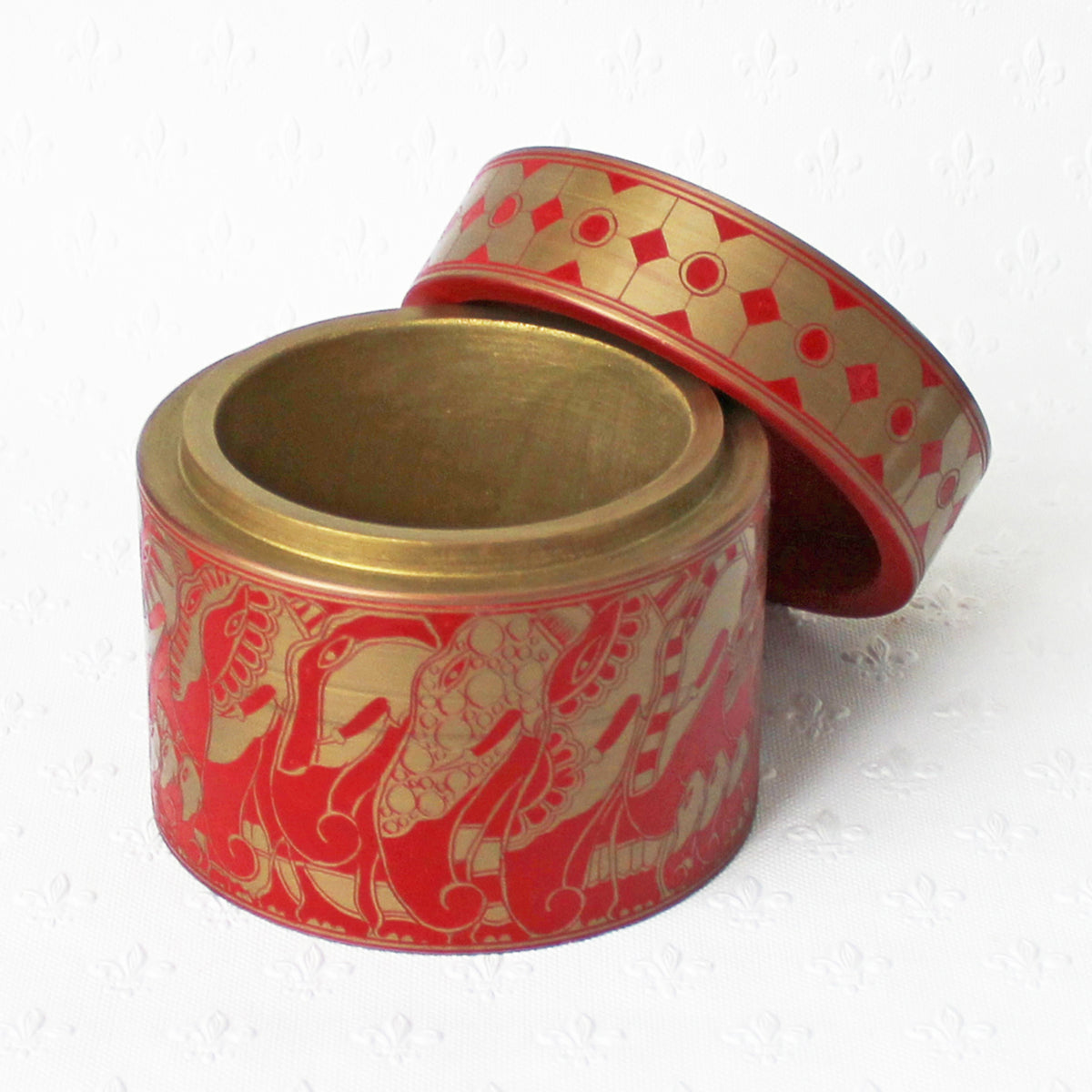 Lacquer pots - hand-etched; 5 colours – Serendip